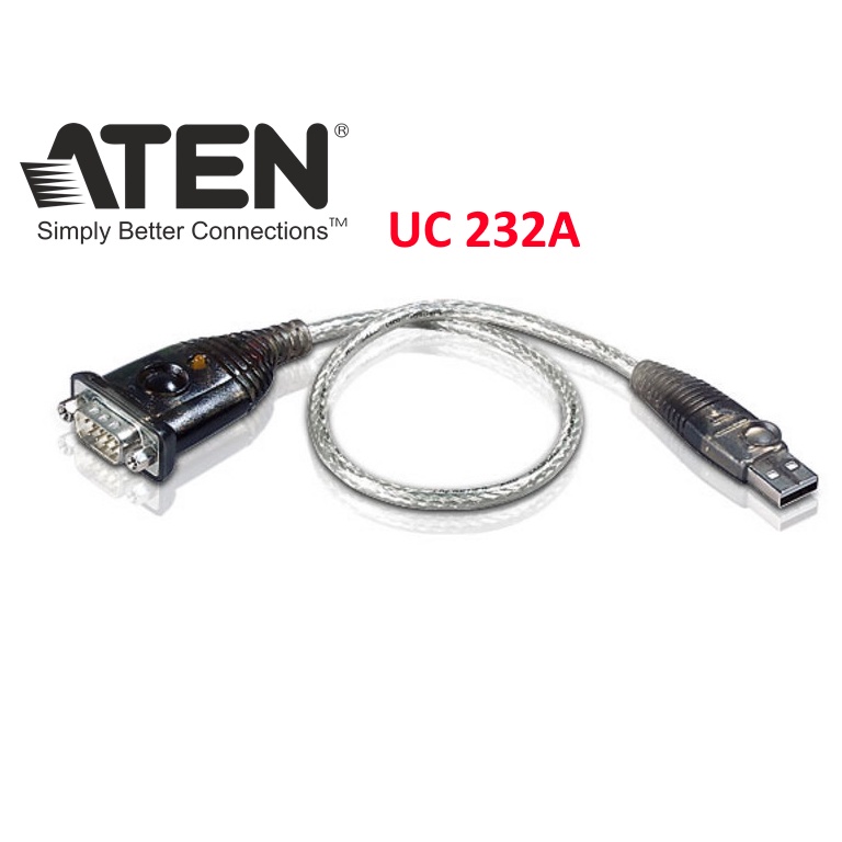 ATEN UC232A USB to 9-pin RS232 Serial Port Adaptor | Shopee Singapore