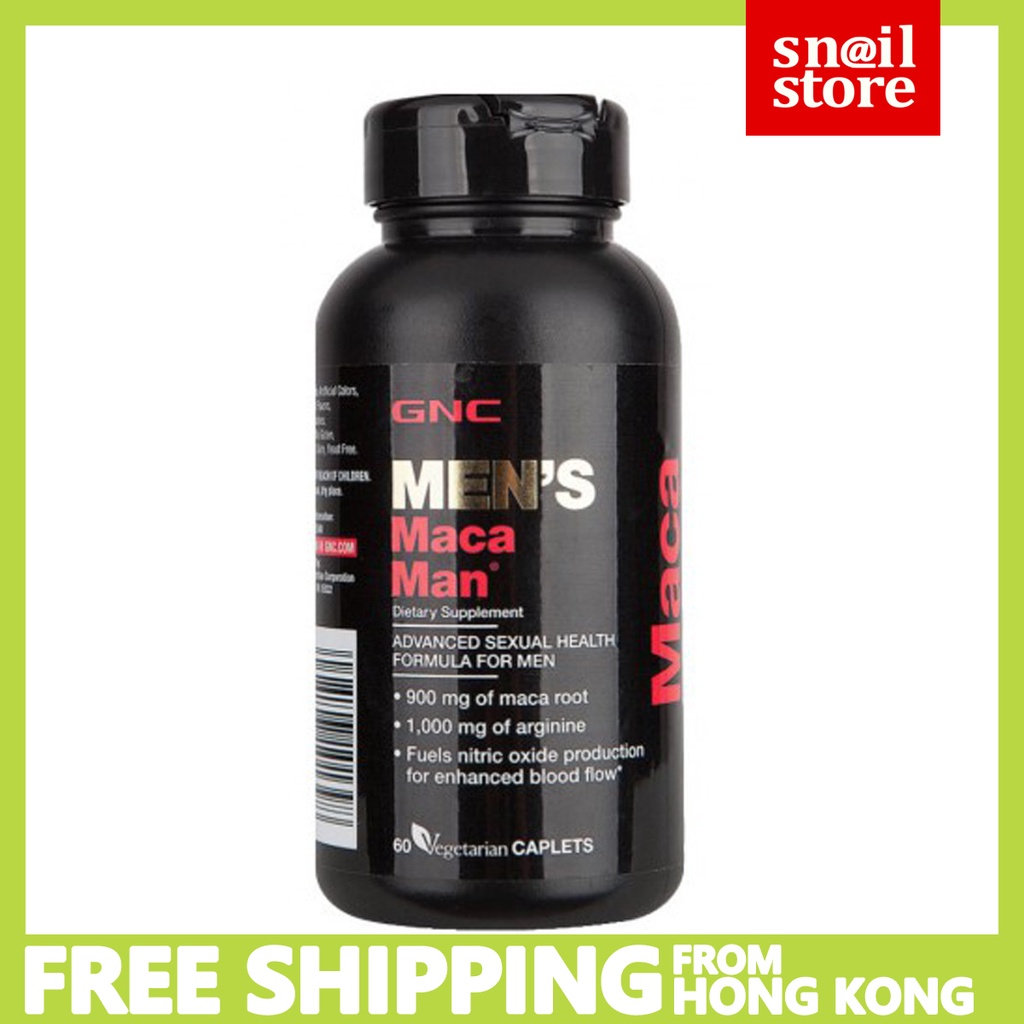GNC Maca Man（EXP 2027） 60 Caplets 健安喜 男性健康配方 精氨酸瑪卡精華片 60粒 | Shopee ...