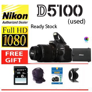 Nikon D5100 DSLR Camera +18-55mm (Used) | Shopee Singapore