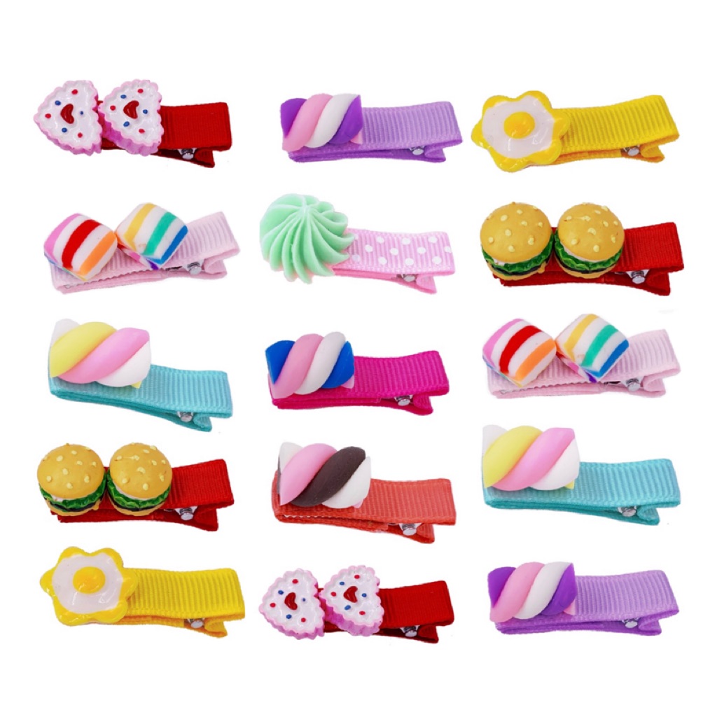 3.5cm Mini Fun Hair Clip Accessories Side Pins Alligator Hair Clips For ...