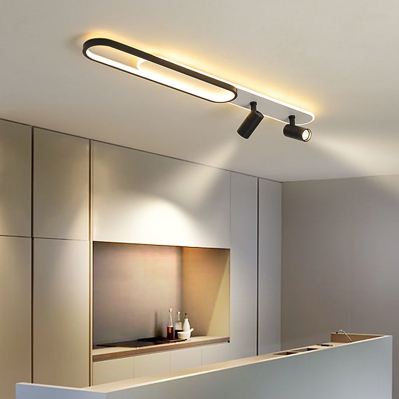 IKEE Ceiling Light With Spotlight Nordic Modern Long Strip Lighting For ...