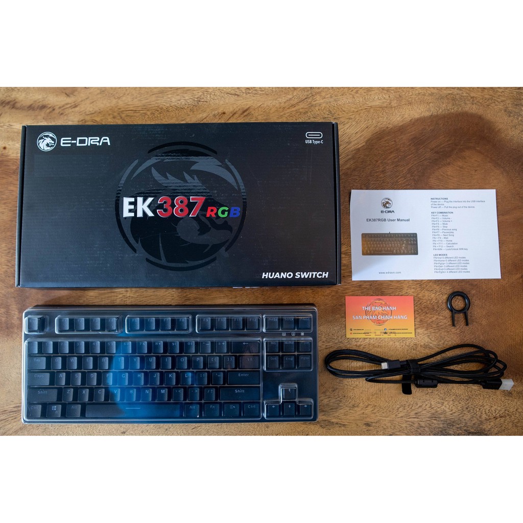 E-dra EK387 RGB Mechanical Keyboard New Version 2021 - GENUINE 24 ...