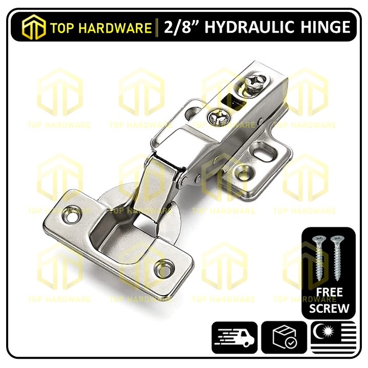 TOP 2/8" Half Overlay Hydraulic Hinge HEAVY DUTY Kitchen Cabinet Soft ...