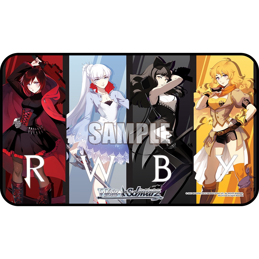 RWBY Weiss Schwarz Rubber Mat Deskmat Playmat | Shopee Singapore