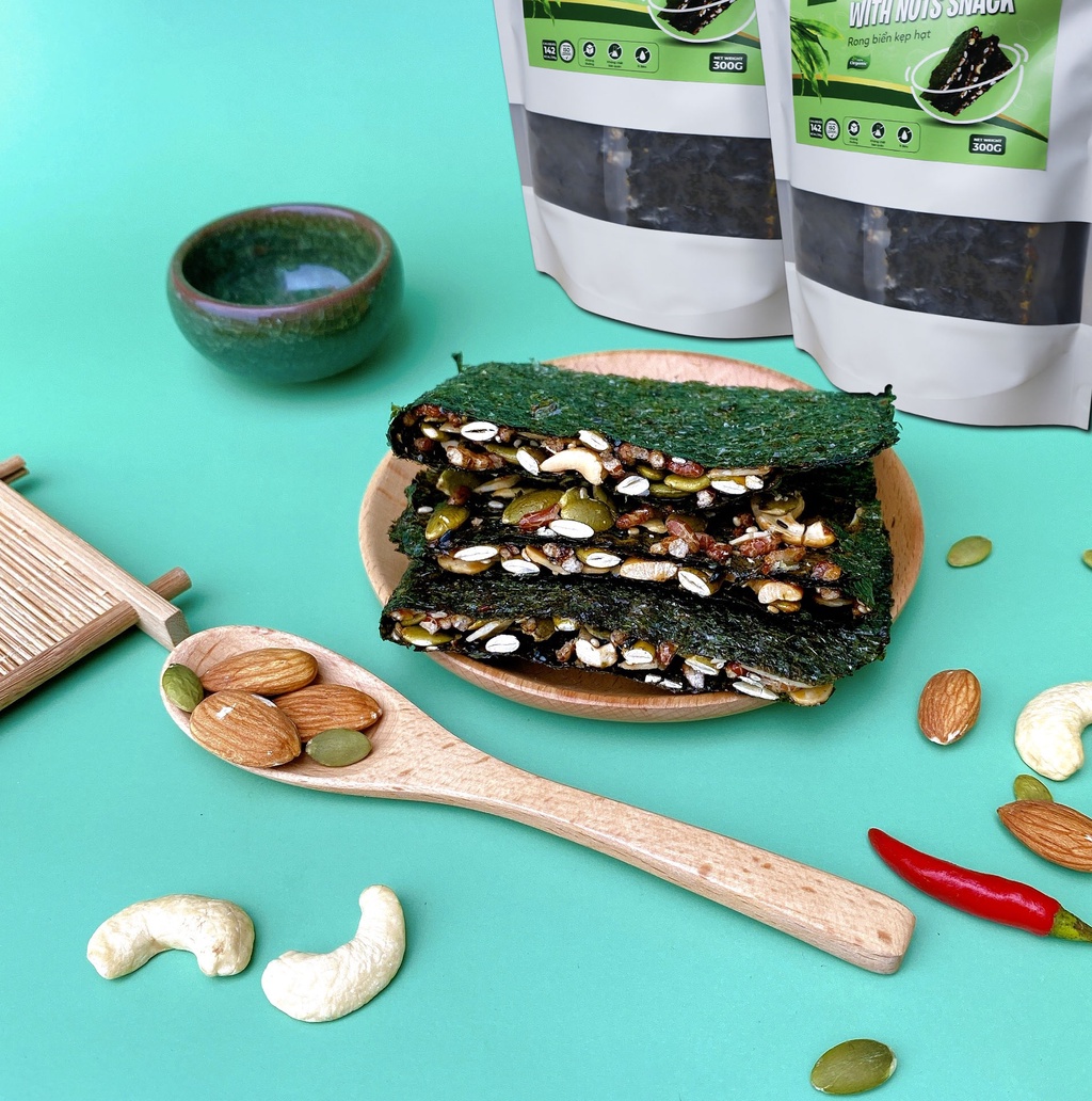 Nofa Nutritious Crispy Seaweed Cake, Crispy, Seaweed snack, Office ...