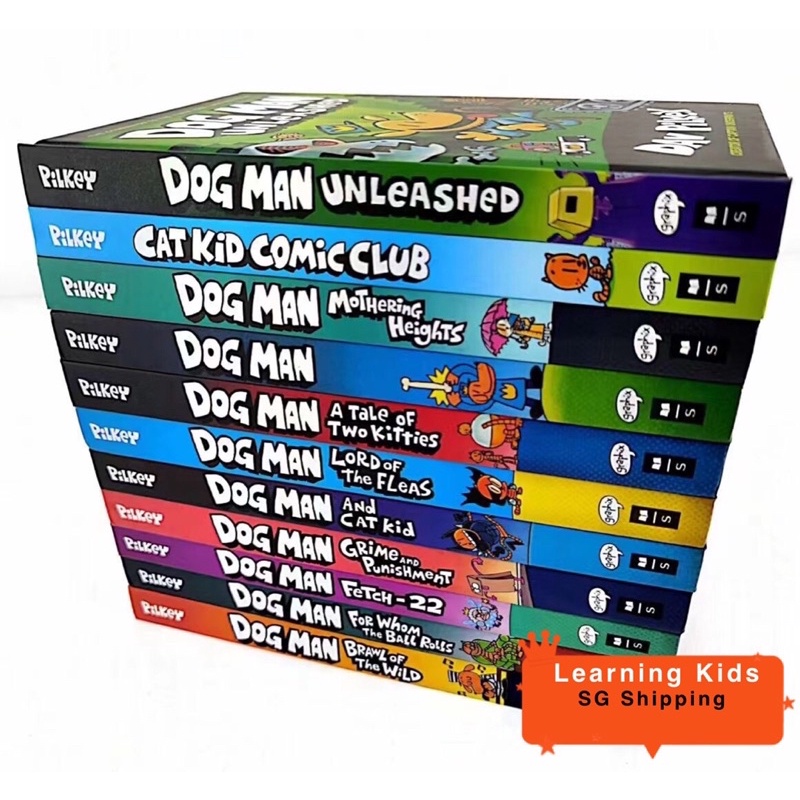 [SG Shipping] LATEST Dog Man Collection (14 Hardcover Books) | Shopee ...
