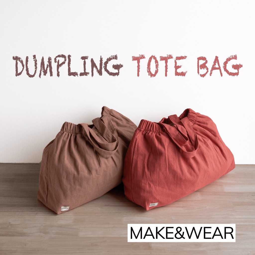 Cotton Dumpling Tote Bag - YOUU. - For Travel, School, Shopping and ...