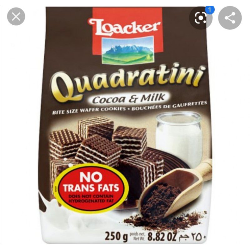Loacker Wafer Cube Cocoa & Milk 250g | Shopee Singapore
