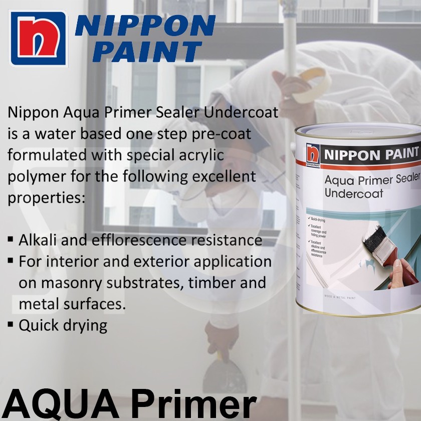 Nippon Aqua Primer Sealer Undercoat 5L | Shopee Singapore