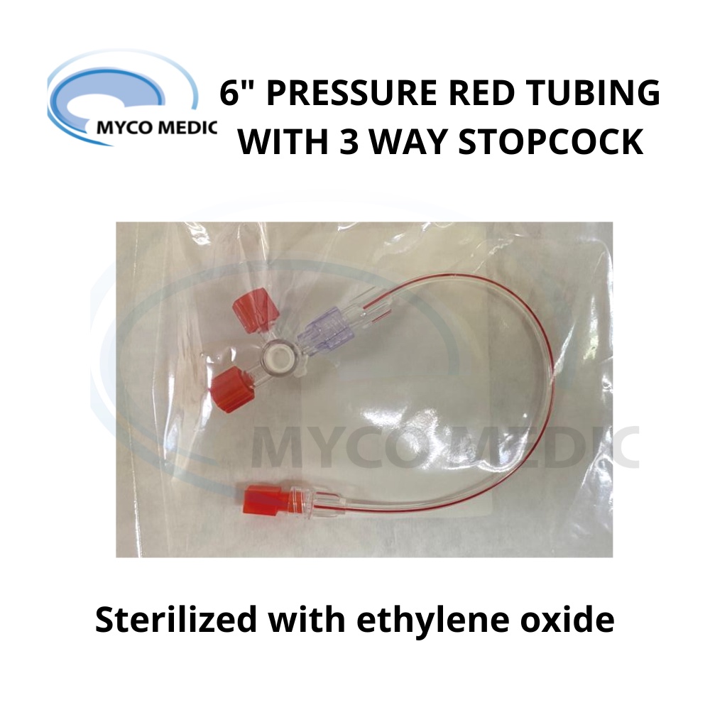 6" Pressure red tubing with 3 way stopcock | Shopee Singapore