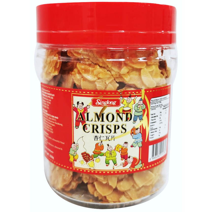 Sing Long Almond Crisps 250g CNY (18162) | Shopee Singapore