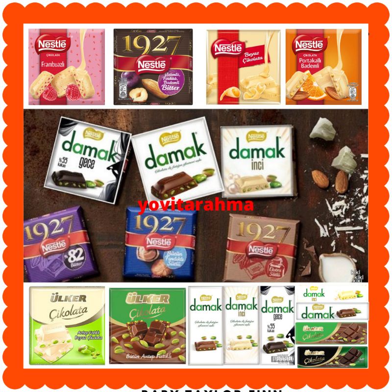 Chocolate pistachio Turkey Turkey Damak Albeni Draje nestle ulker ^Lker ...