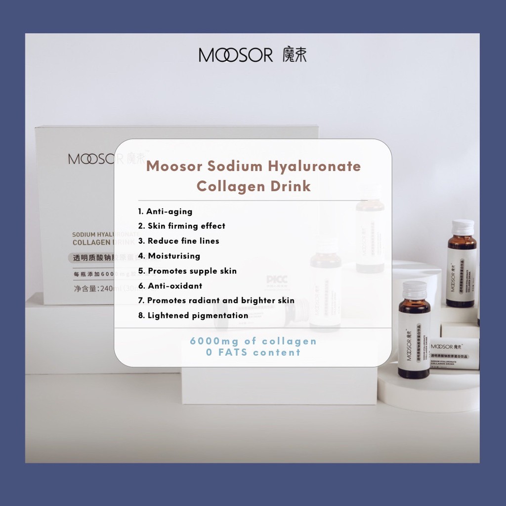 1-FOR-1!!! Moosor Collagen Drink 6000mg collagen bottle | Shopee Singapore
