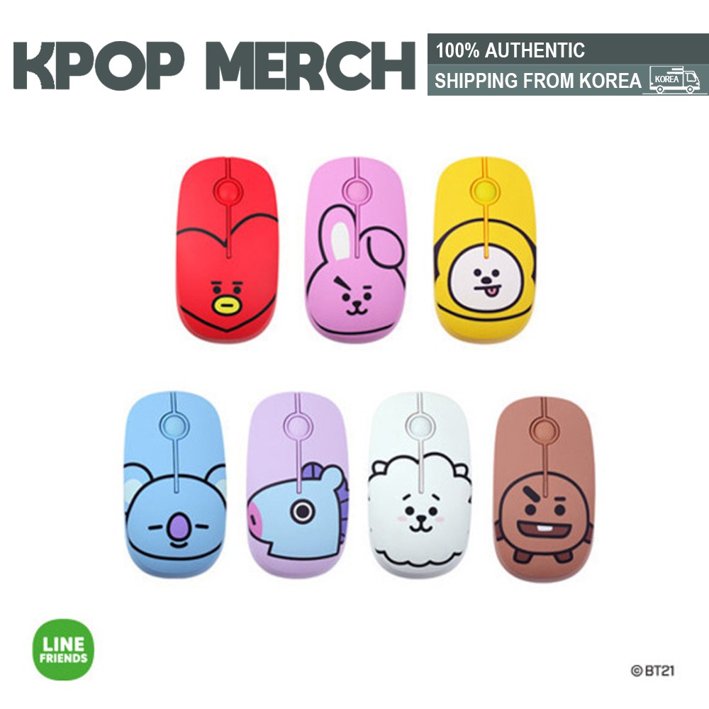 BT21 Figure Wireless Silent Mouse by Royche | Shopee Singapore
