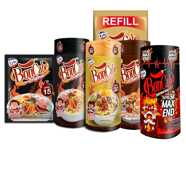 Kobe Bon Cabe Level 15 & 30- Original Flavor - Sachet & Bottle | Shopee ...