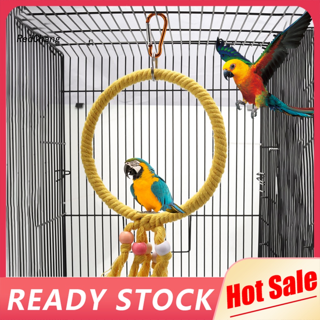 RC~ Pet Bird Toy Pet Parrot Birds Swing Cage Toy Stable | Shopee Singapore