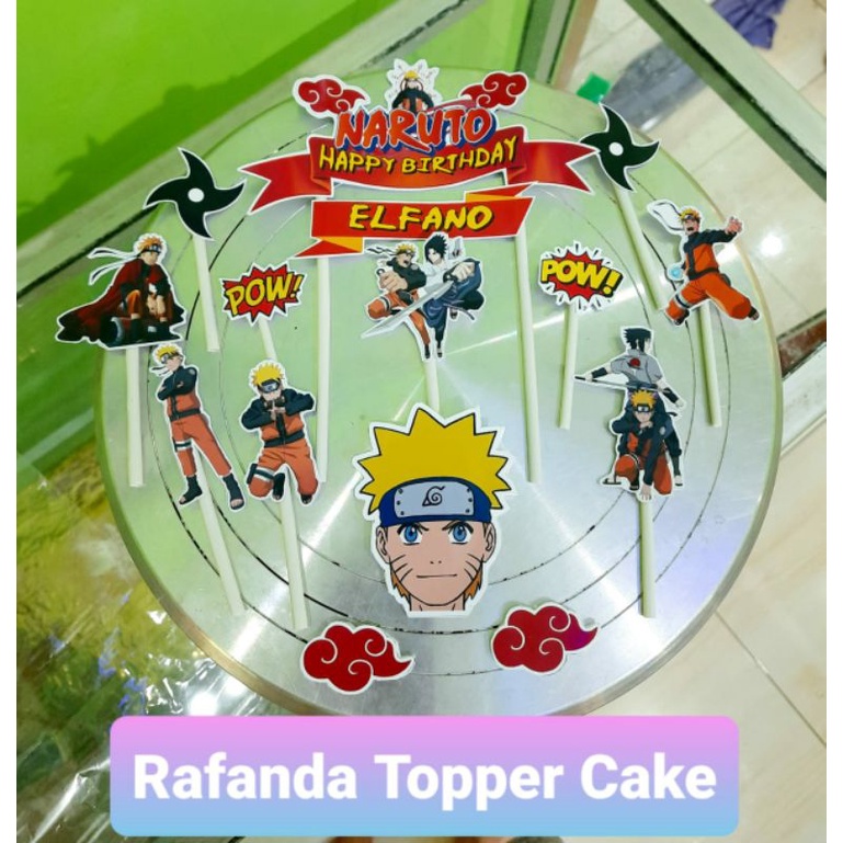 Naruto cake Topper birthday Topper | Shopee Singapore