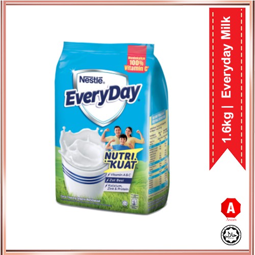 SUSU NESTLE EVERYDAY MILK POWDER REFILL NEW PACKAGING (1.5KG) ASEAN.OS ...
