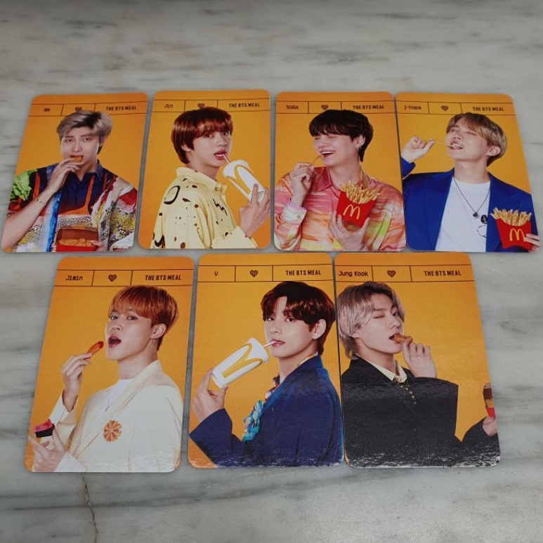 BTS Meal Photocard Set (contains 7 pcs) | Shopee Singapore