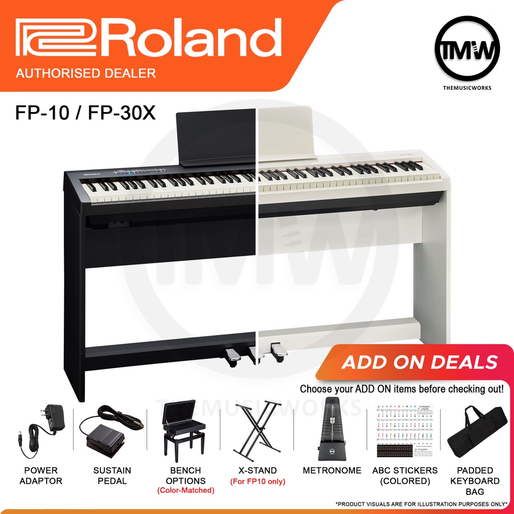 Roland Digital Piano FP30X FP10 88 Keys Fully Weighted Keyboard FP-10 ...