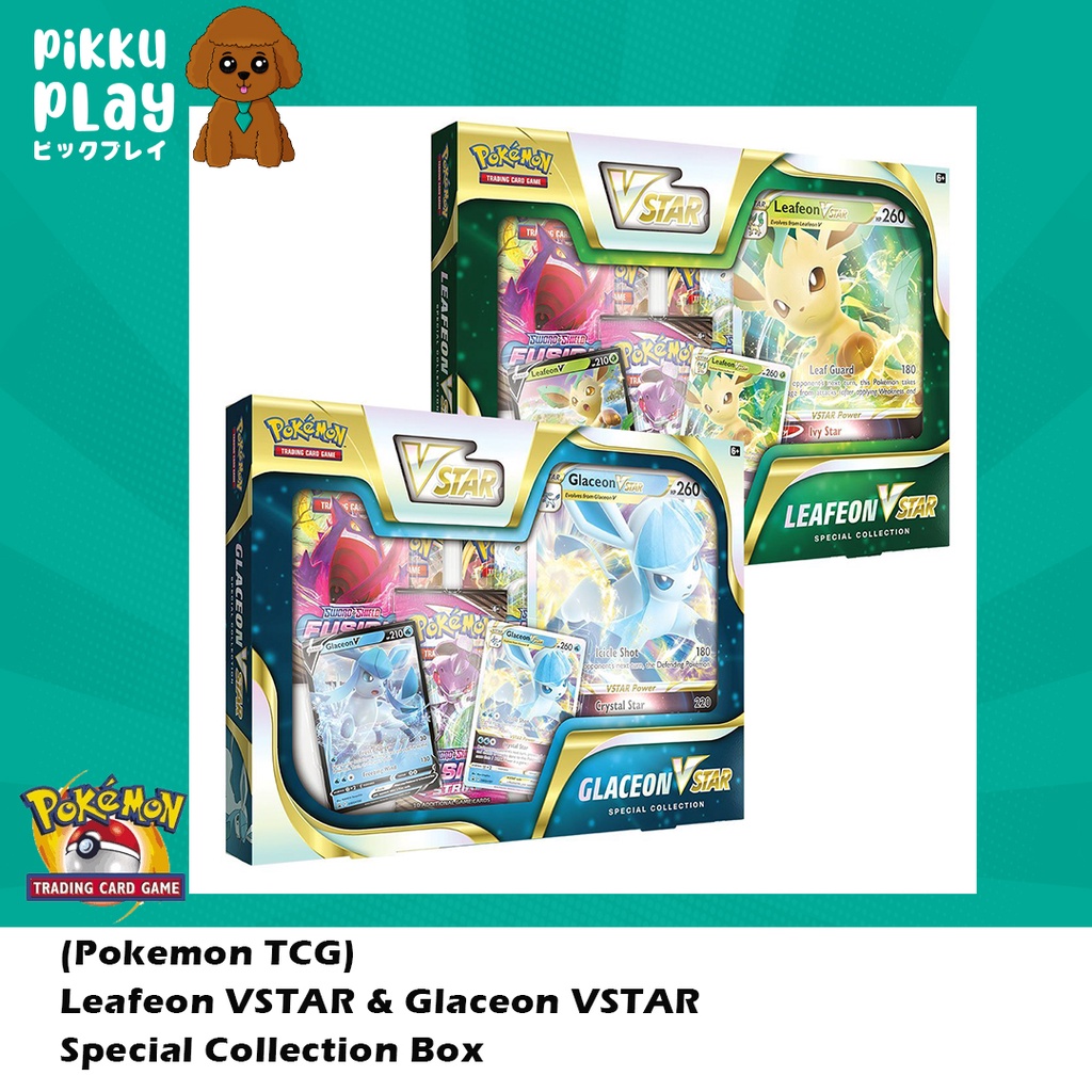Pokemon TCG Leafeon VSTAR & Glaceon VSTAR Special Collection Box ...