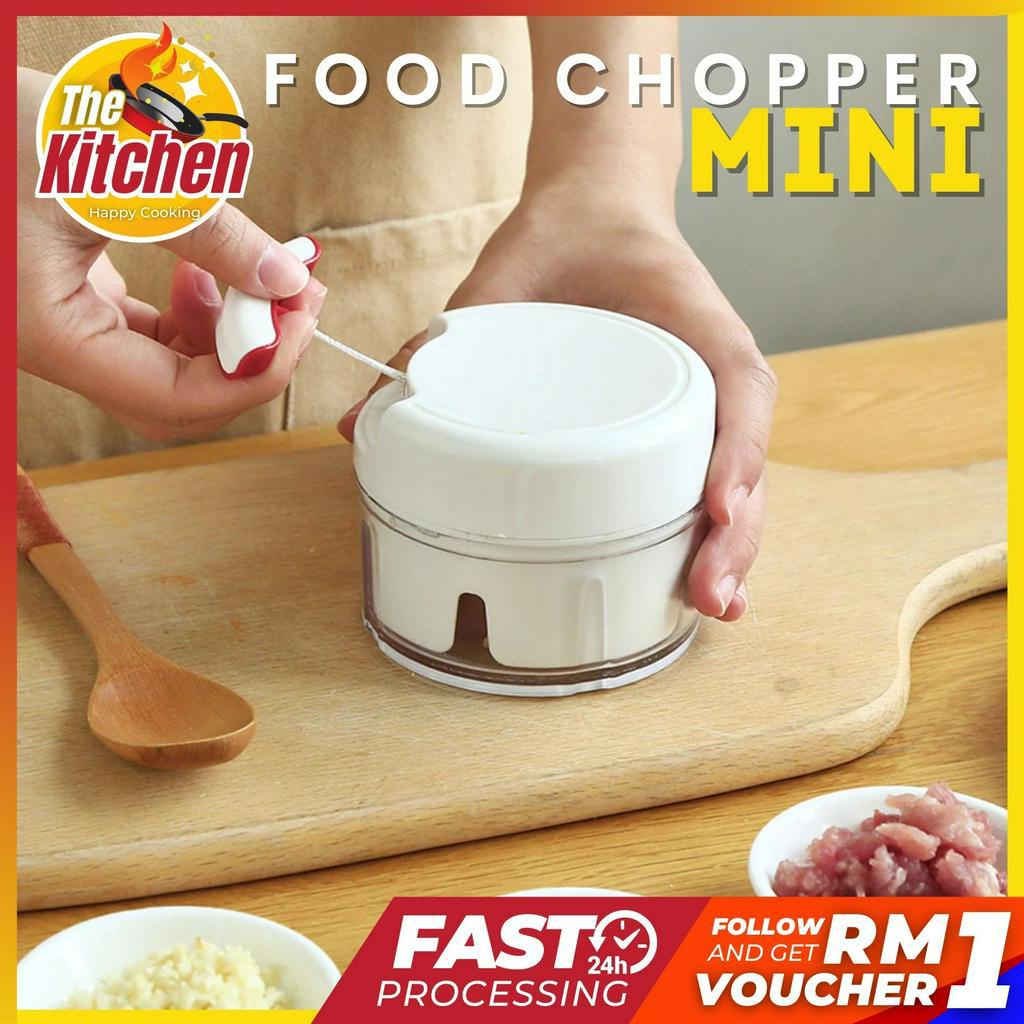 Mini Garlic Chopper Manual Food Chopper Hand Pull Food Processor Mincer ...