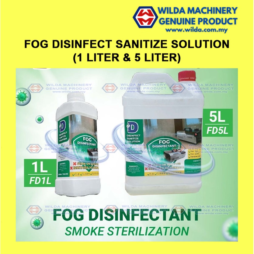 FOG DISINFECTANT SMOKE STERILIZATION SOLUTION (1L & 5L) | Shopee Singapore