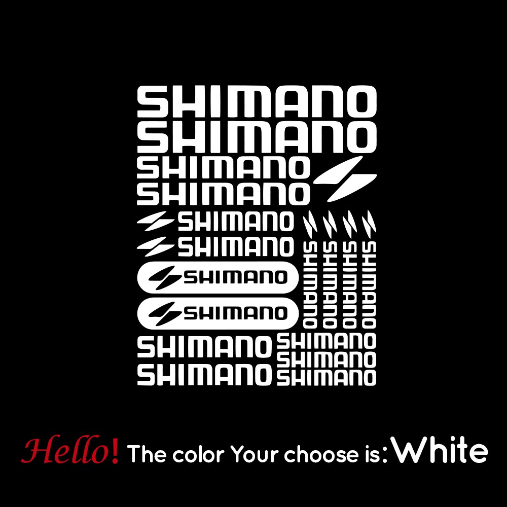 For SHIMANO Cycling Vinyl Decals Stickers Bike Frame Cycle Decal ...