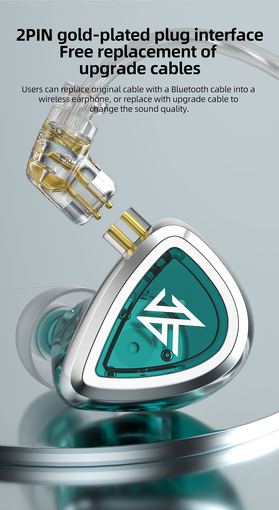 KZ EDA Bass/Balanced/Hi-Res Earbuds In Ear Earphones 3 Pairs HIFI Headset Monitor Sport Noise ...