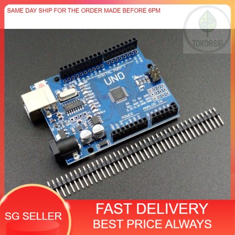 (Local Stock) UNO R3 board is a microcontroller board based on ...