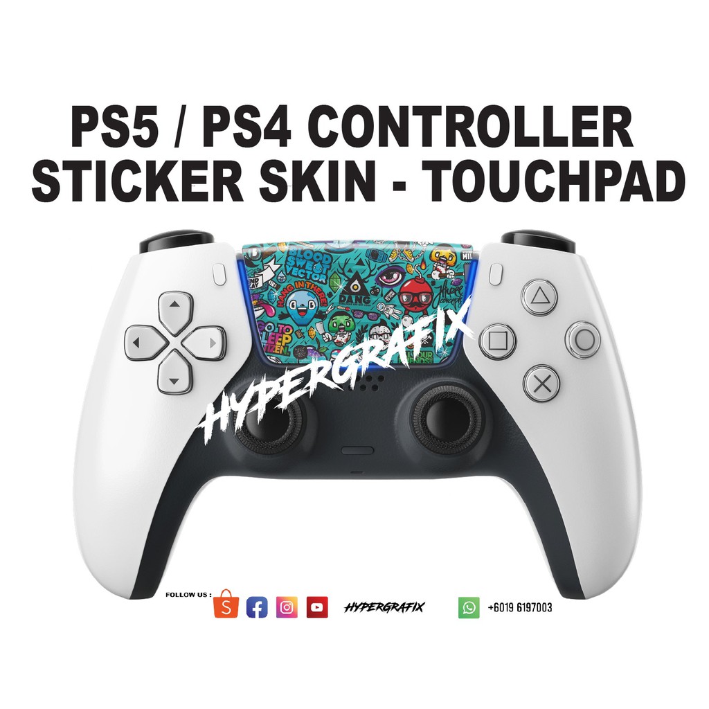 PS5 / PS4 TOUCHPAD CONTROLLER STICKER SKIN – (1 pcs) | Shopee Singapore