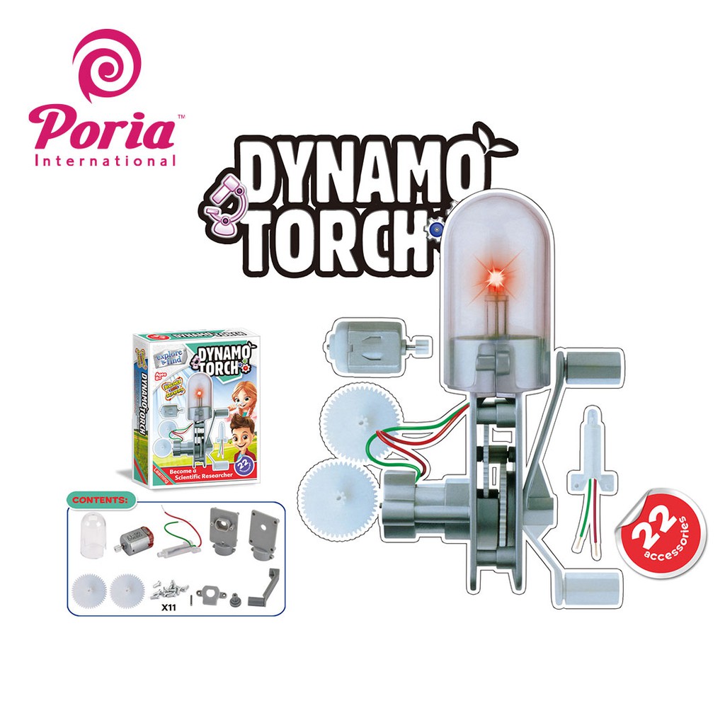 Science Can Dynamo Mechanical Green Alternative Energy Lab Toy DIY STEM ...