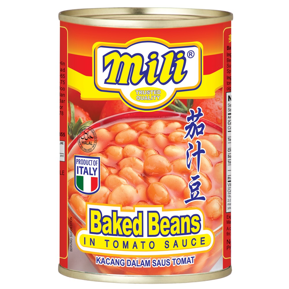Mili Baked Bean In Ts, 425 Grams (Halal) (Halal) | Shopee Singapore
