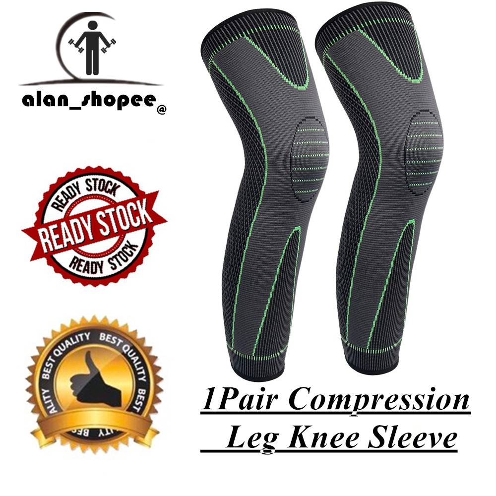 Full Leg Sleeves Long Compression Leg Sleeve Knee Sleeves Protect Leg ...