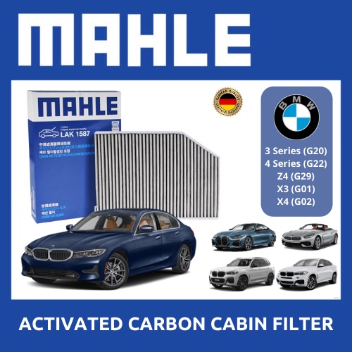 MAHLE Carbon Cabin Filter, BMW 2/3/4/i4/X3/iX3/X4/iX4/Z4/M3/M4 G42 G20 ...