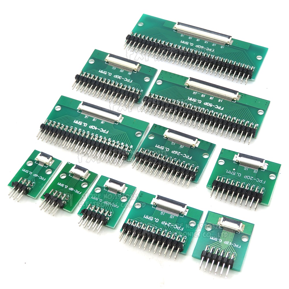 FPC FFC Adapter Board 0.5mm 1.0mm To 2.54mm Connector Straight Needle ...