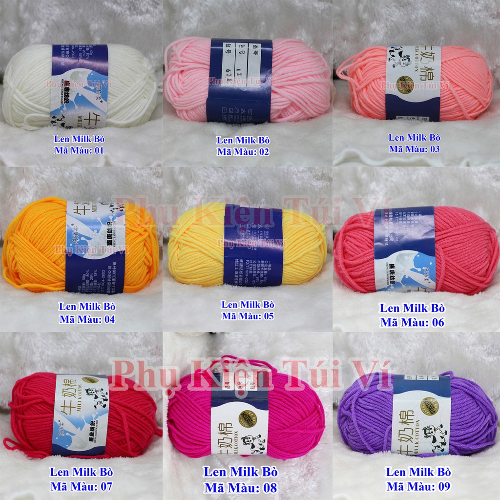 Cow milk wool (Color code: 1 - 50) | Shopee Singapore