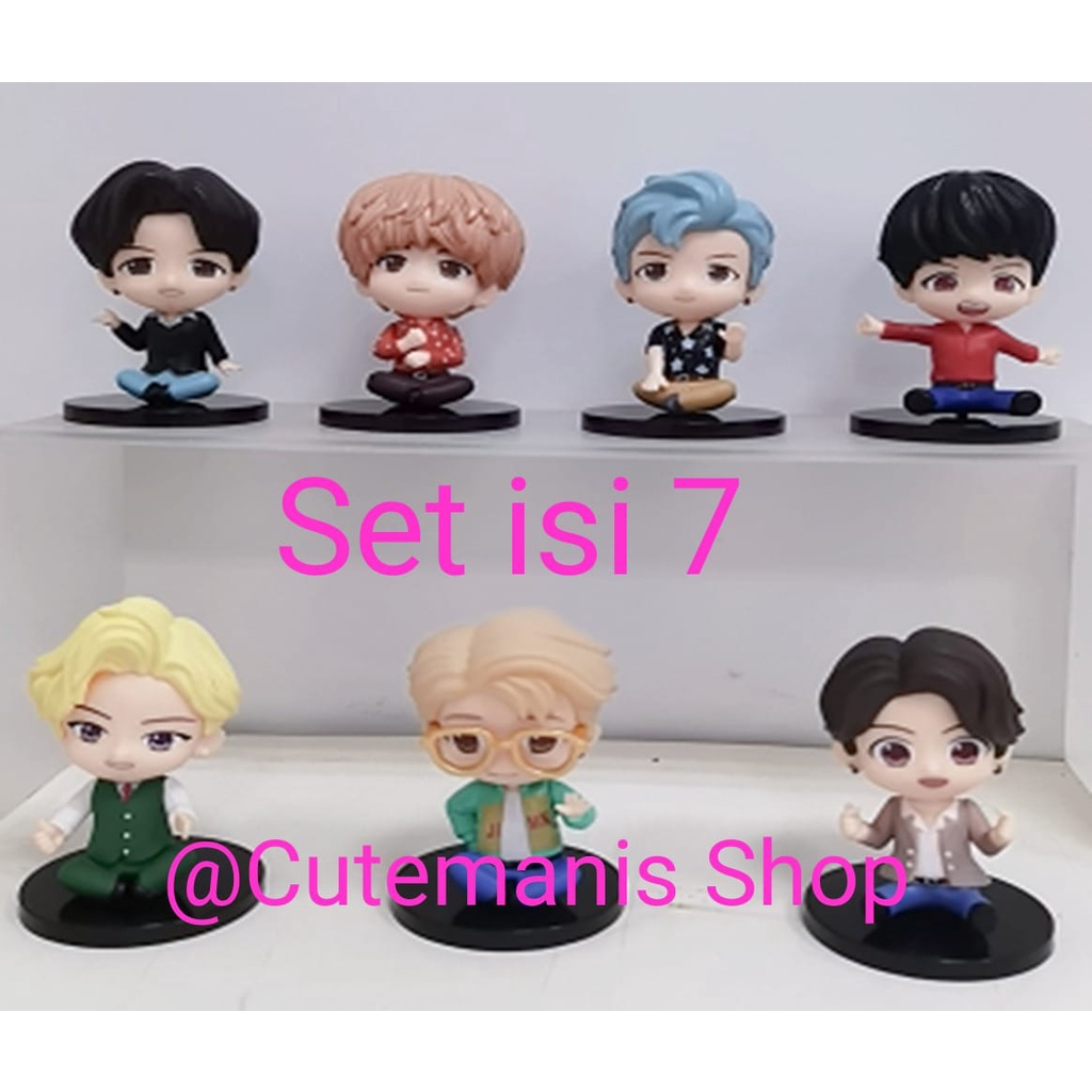 Action Figure Kpop Bts Tinytan Dynamite Bangton Boys Sitting Series Set Of 7 | Shopee Singapore