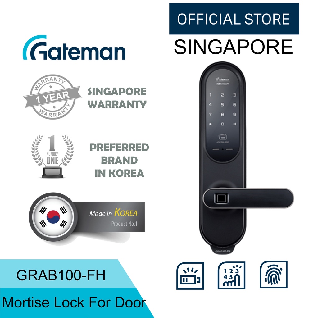 Gateman GRAB100-FH Digital Door Lock ( 1 Year Local Manufacturer ...
