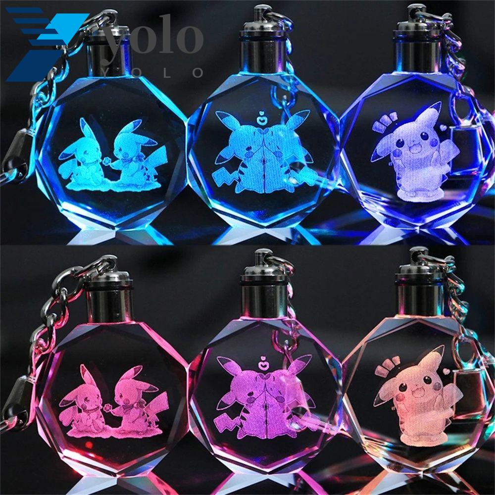 YOLO Luminous Keychain Birthday Gifts Charm Accessories Jigglypuff ...