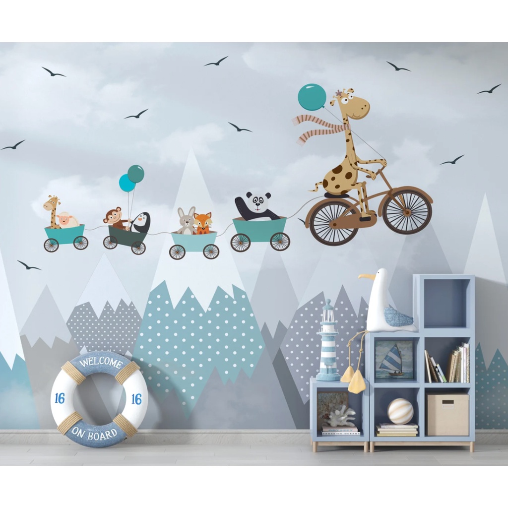 SG customized Kids Room cloth Wallpaper Room Kids Wall Mural Kids ...