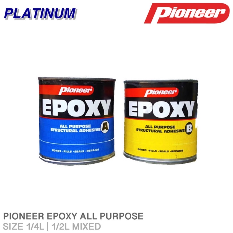Pioneer Epoxy All-purpose Adhesive 1/4L (500grams mixed) | Shopee Singapore