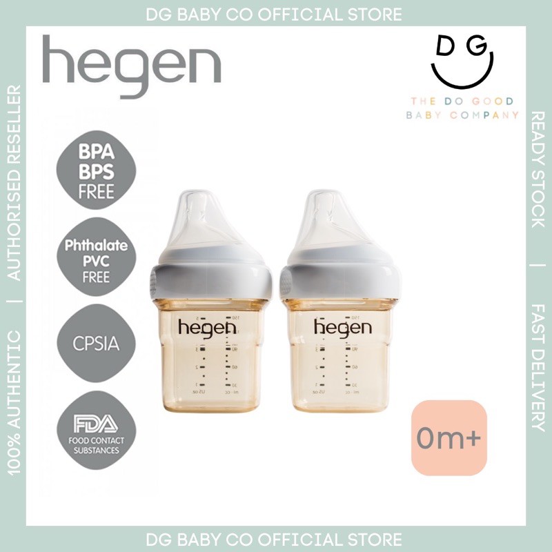 HEGEN FEEDING BOTTLE PPSU (TWIN PACK) | Shopee Singapore