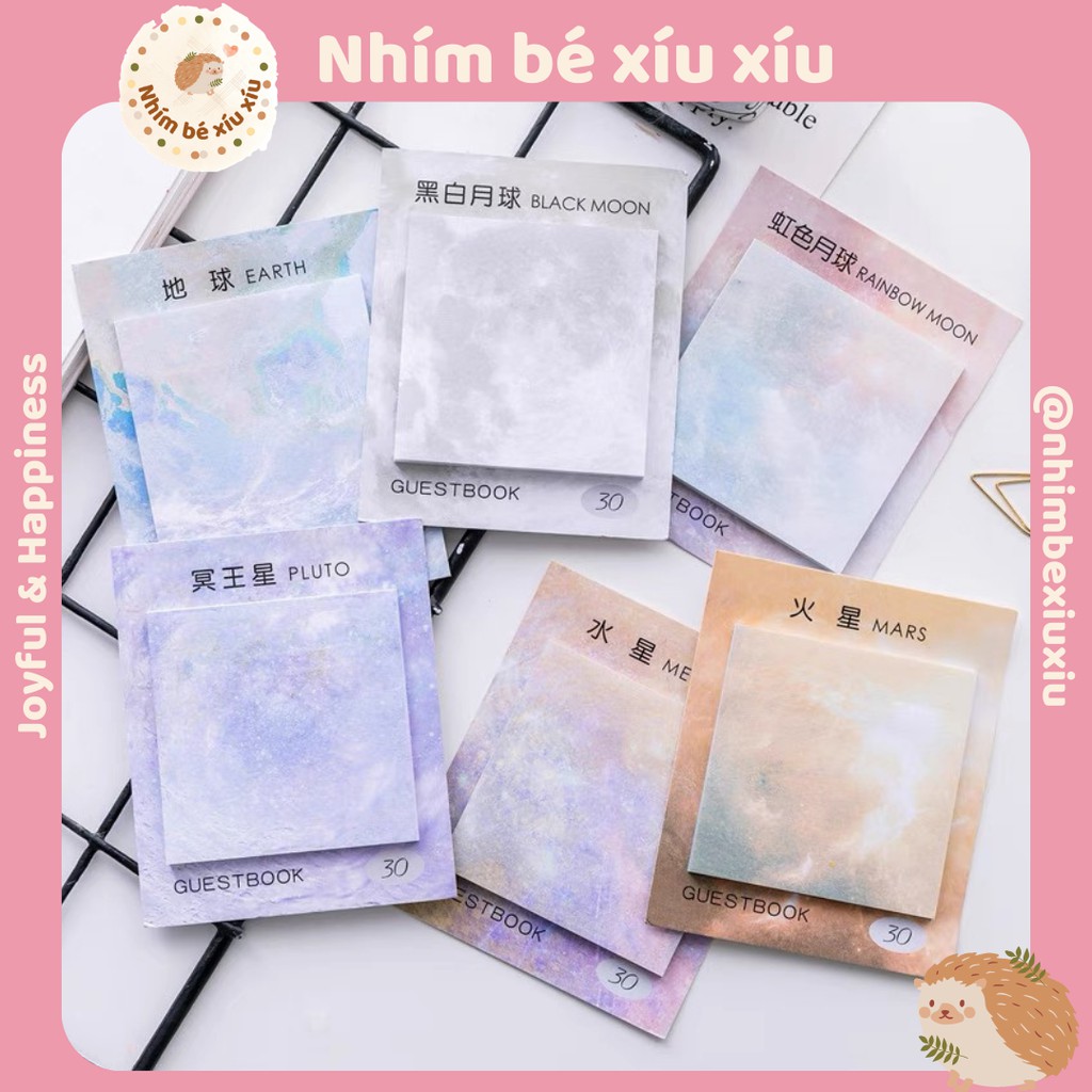 Galaxy note / Planets / sticky Notes (30 Sheets) | Shopee Singapore