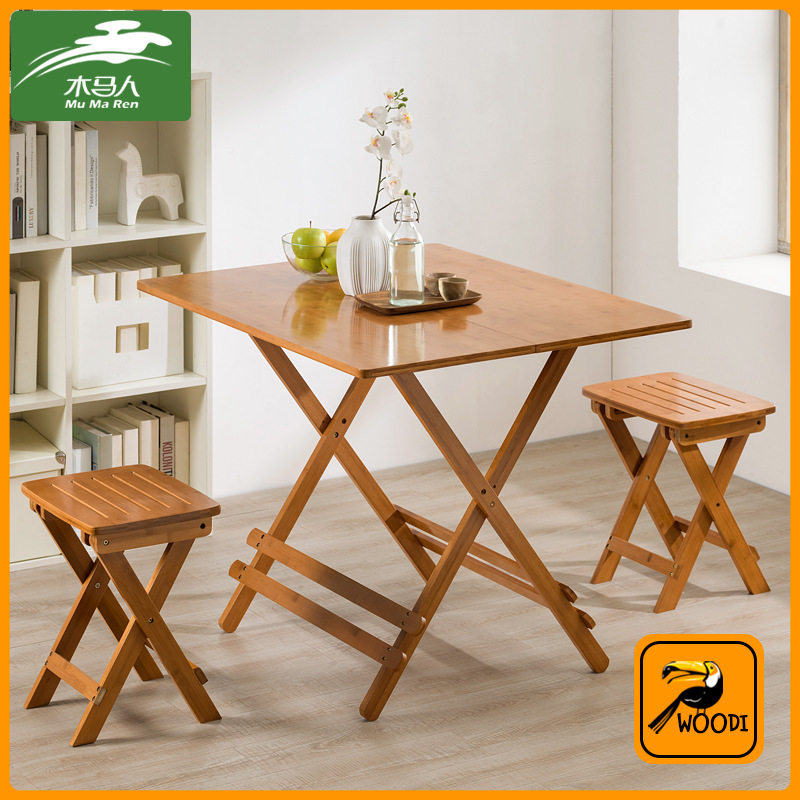 Foldable Table Dining Table Bamboo Small House Table Simple Table ...