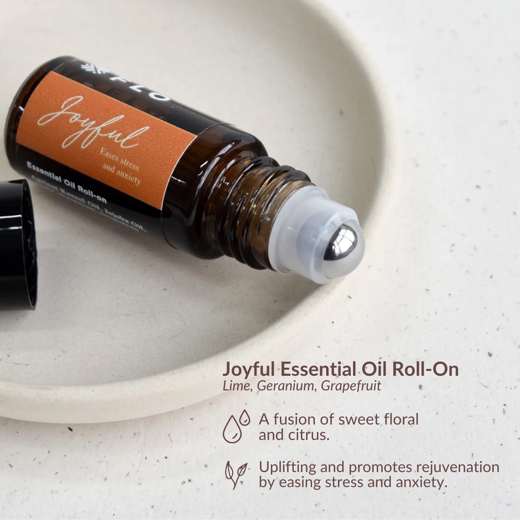 FLO Essential Oil Roll-On 5ml 10ml - Relaxing, Calming, Focus, Mood ...
