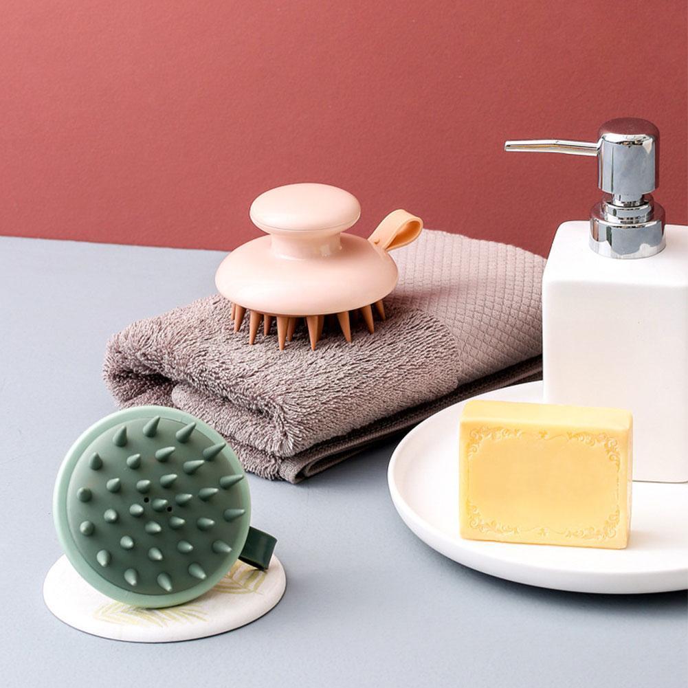 Silicone Massage Comb Multifunctional Shampoo Brush Handheld ABS Scalp ...