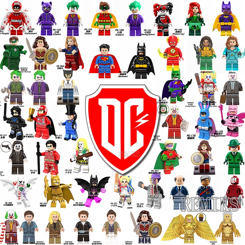 Superhero Detective Comics Minifigures Building Blocks Julie League ...
