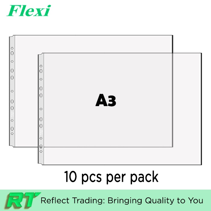 Y.E.S. A3 Landscape Reinforced Spine, Photocopy Safe Sheet Protector ...