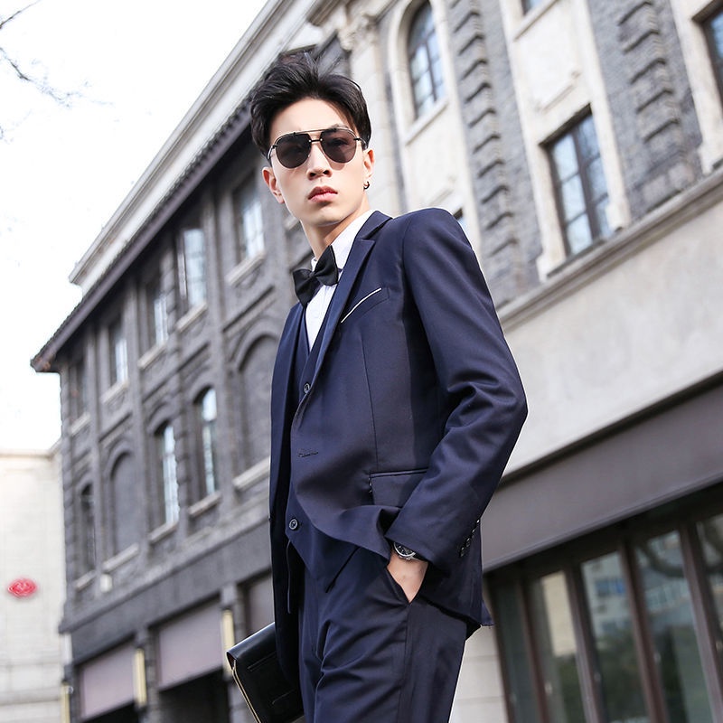 Local Shipping Suit Men's Professional Business Three-Piece Formal Wear ...
